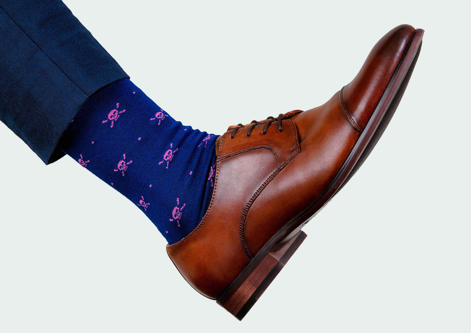 Tangram - Light Blue, Pink and Yellow Premium Pattern Bamboo Socks ...