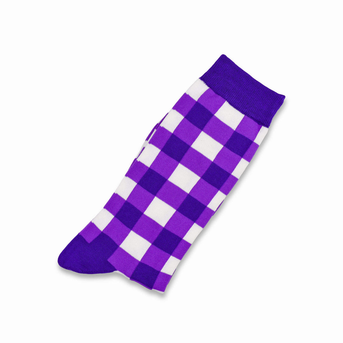 Regal - Purple and White Premium Pattern Bamboo Socks - Flyte Socks Inc